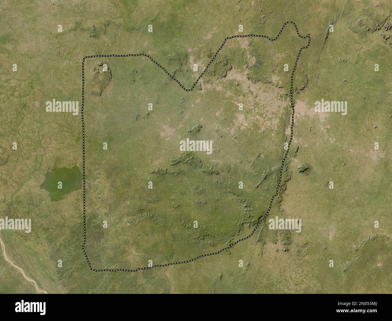 Federal Capital Territory, state of Nigeria. Low resolution satellite ...