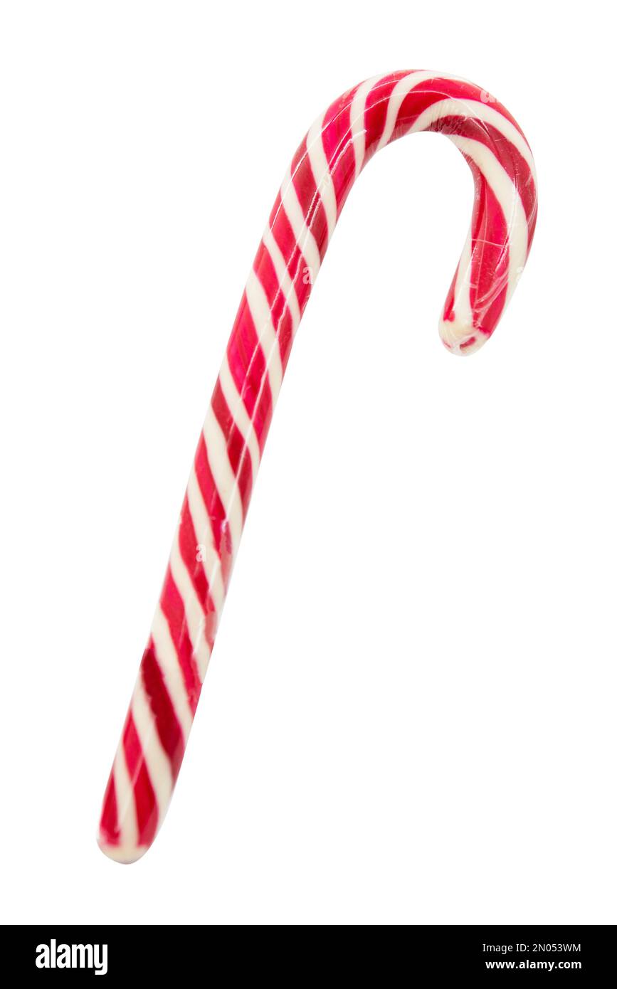 Caramel strip candy sweet stick isolated on the white background Stock ...