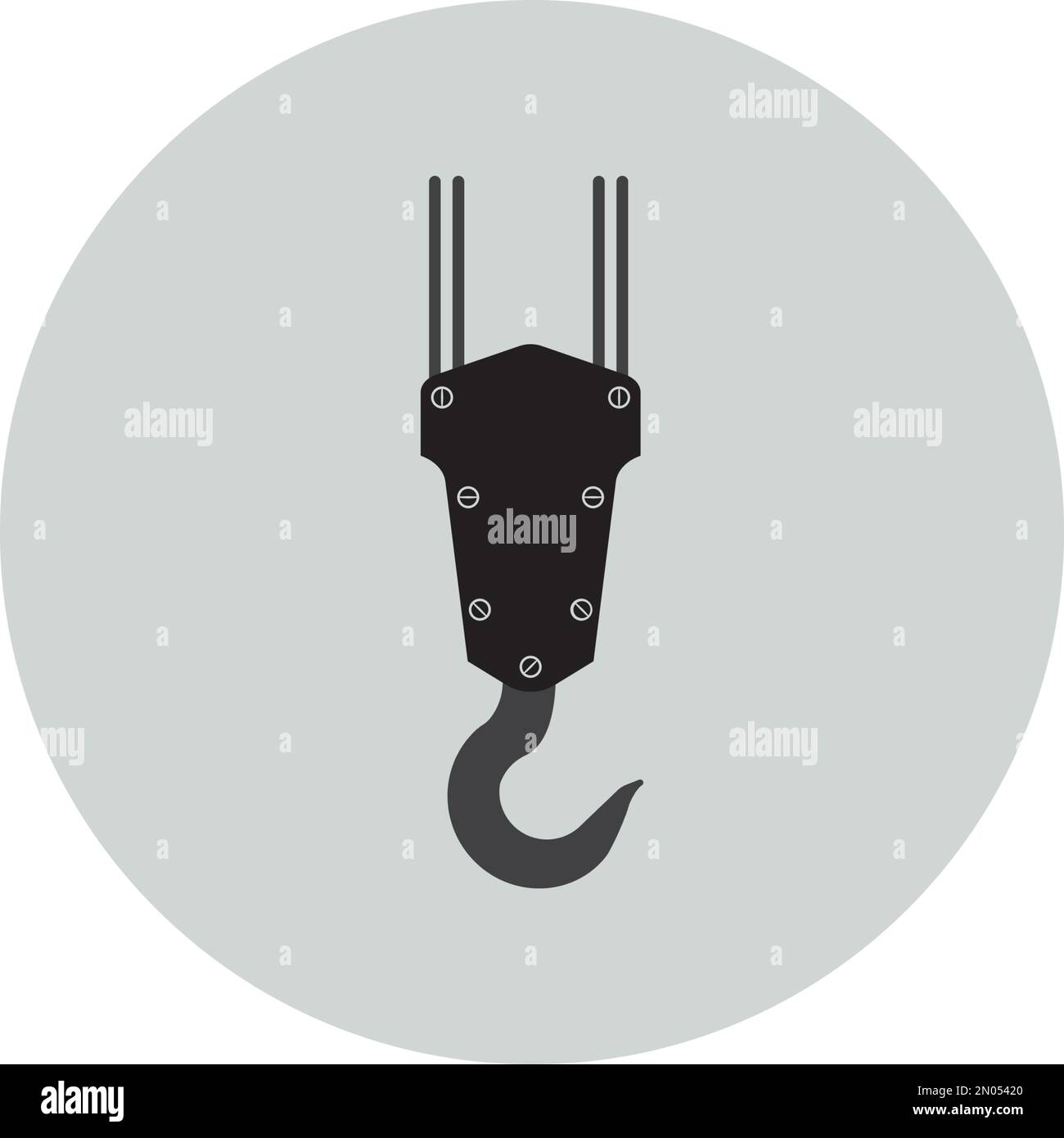 Crane hook logo vector design illustration background Stock Vector ...