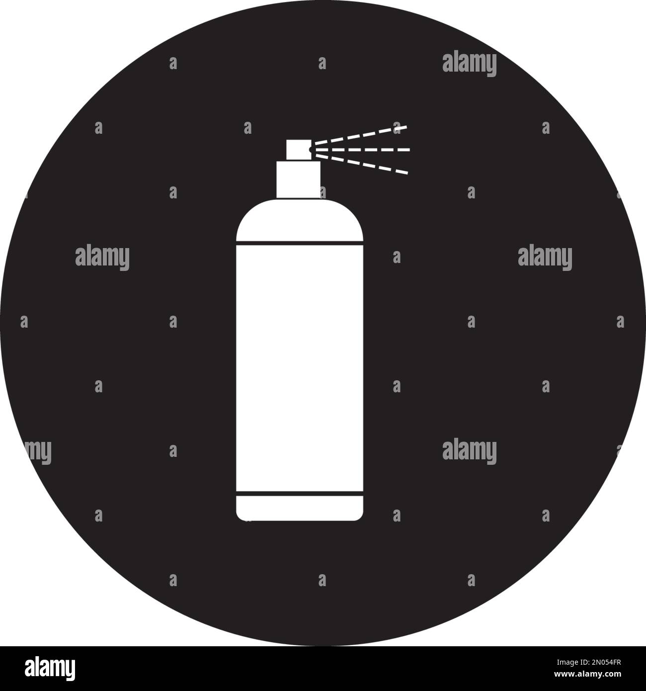 Spray Bottle icon. Simple illustration of bleach spray vector icon for ...