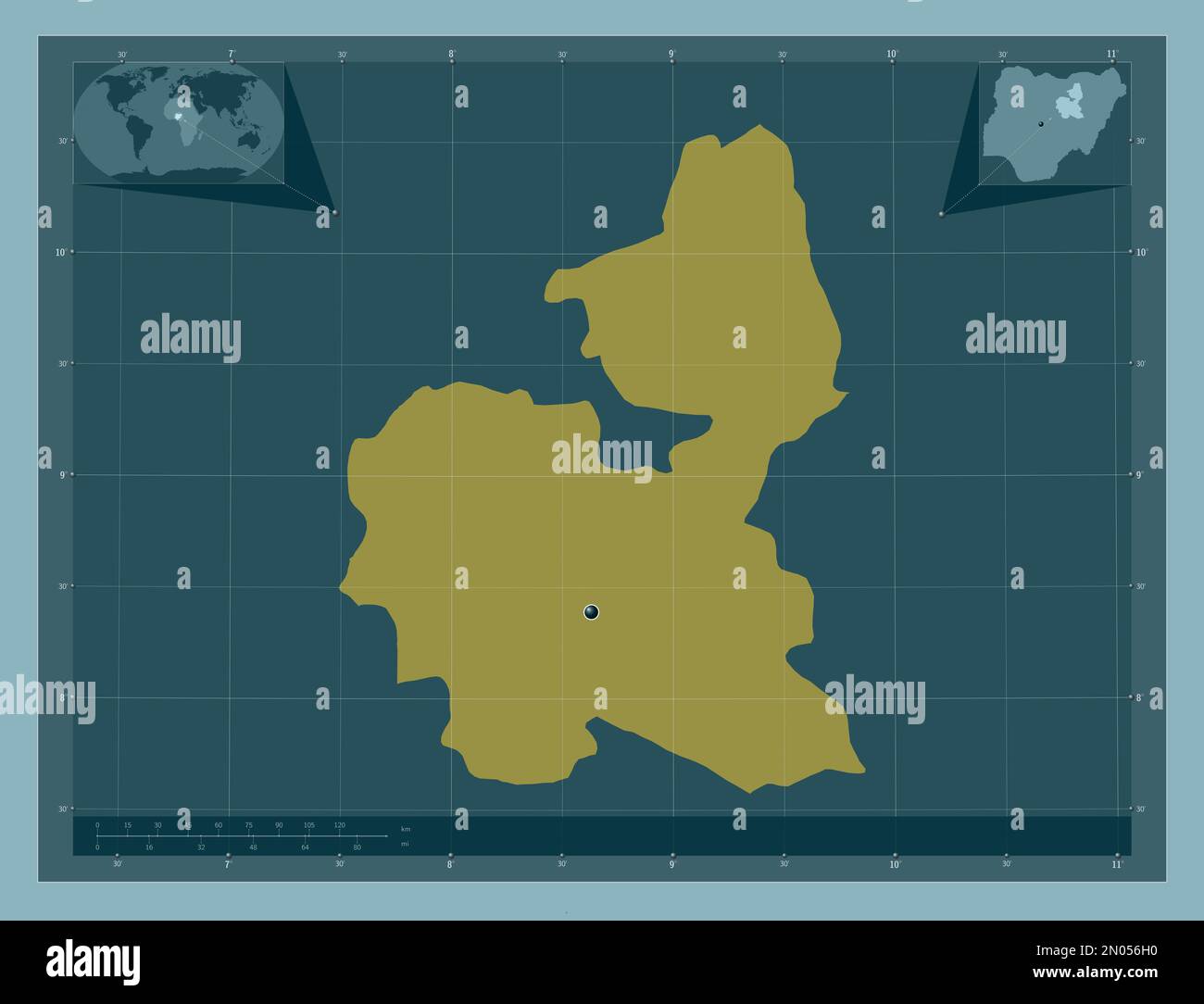 Bauchi map hi-res stock photography and images - Alamy