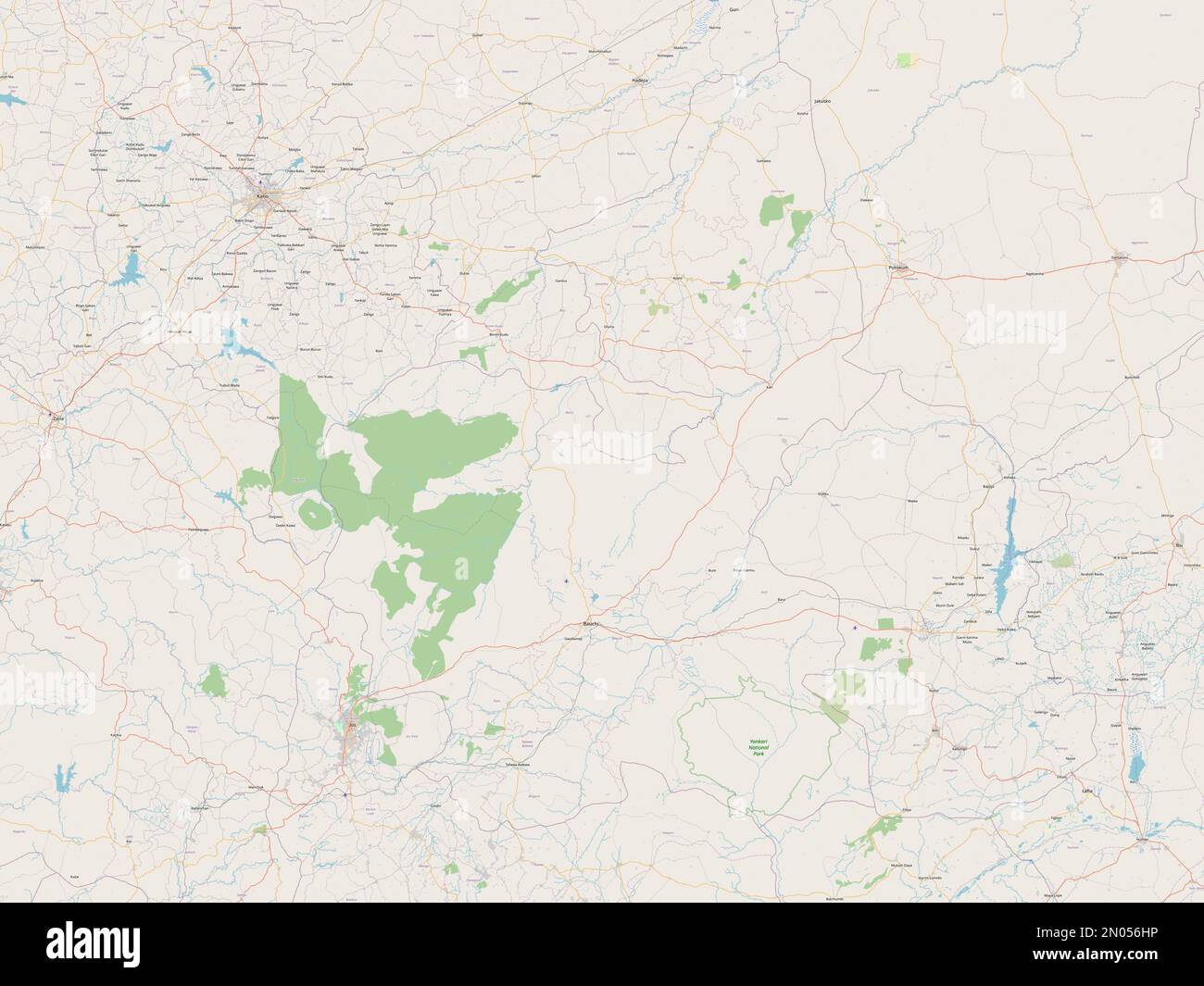 Bauchi, state of Nigeria. Open Street Map Stock Photo - Alamy