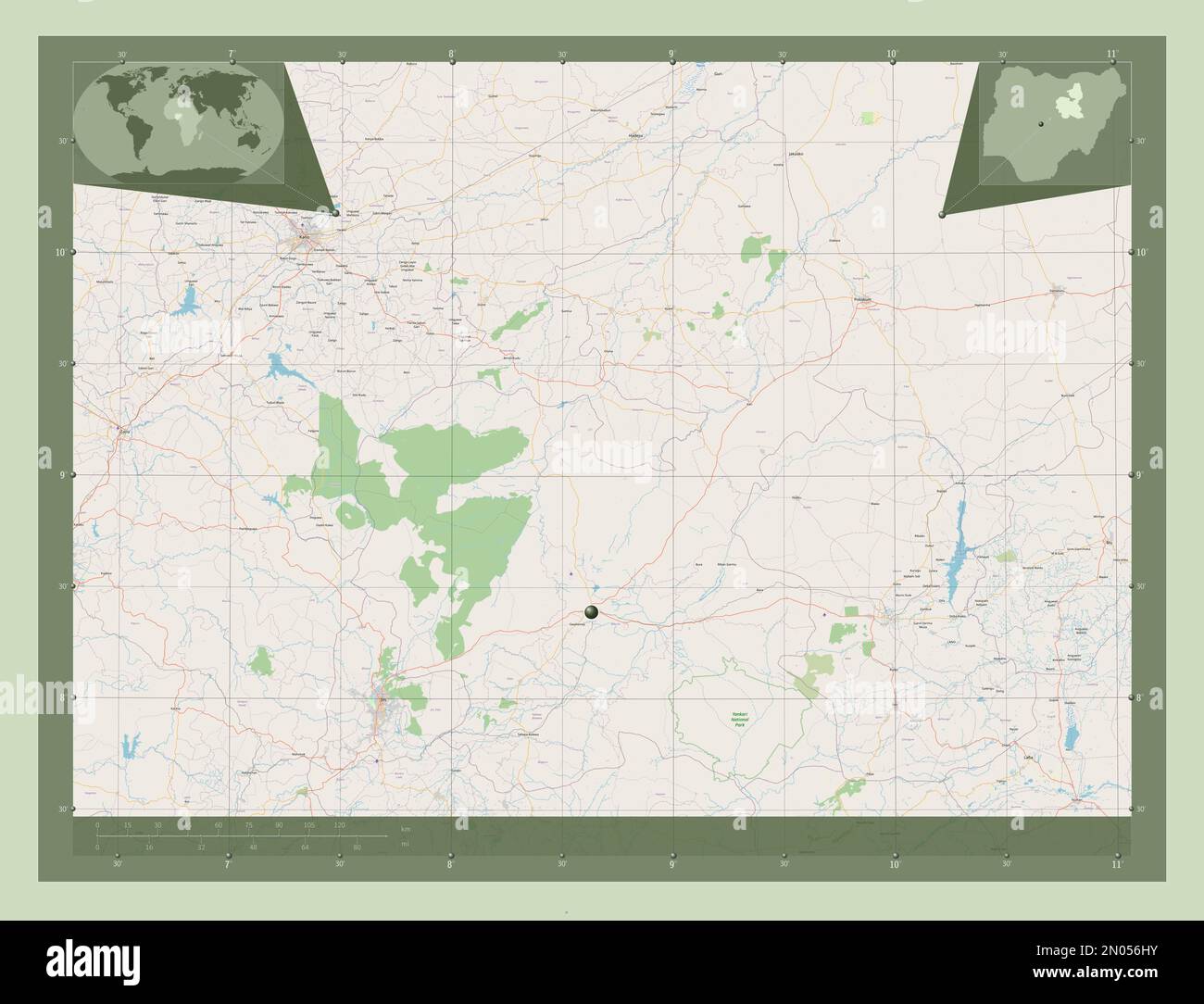 Bauchi street map hi-res stock photography and images - Alamy