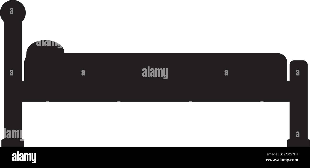 Bed icon vector,design illustration template Stock Vector Image & Art ...