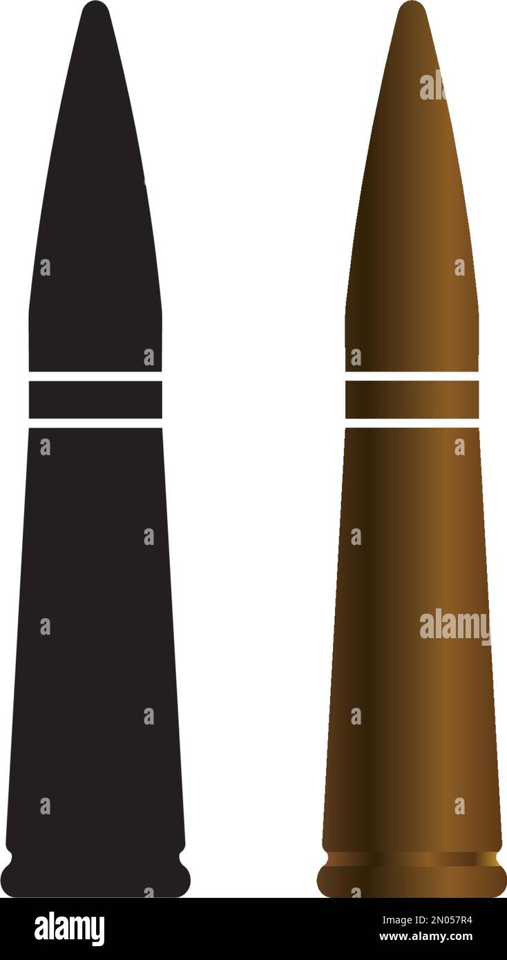 Bullet caliber logo vector design illustration and background Stock ...