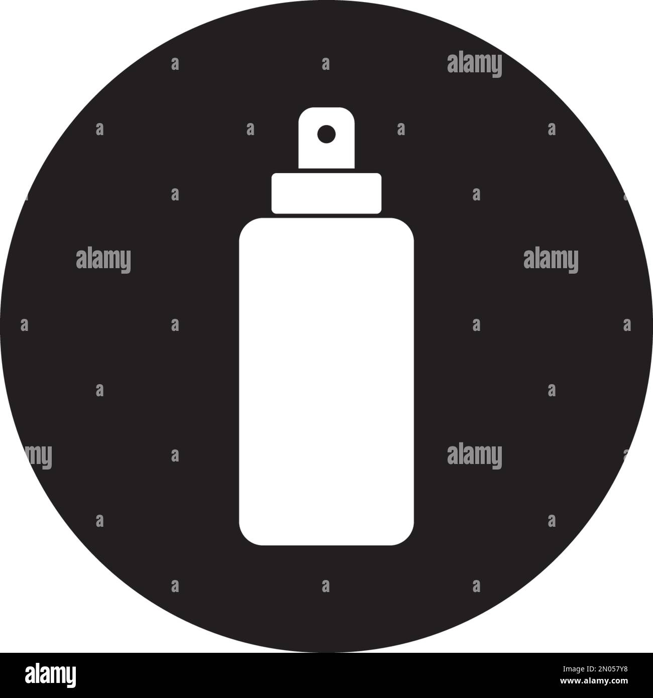Spray Bottle icon. Simple illustration of bleach spray vector icon for ...