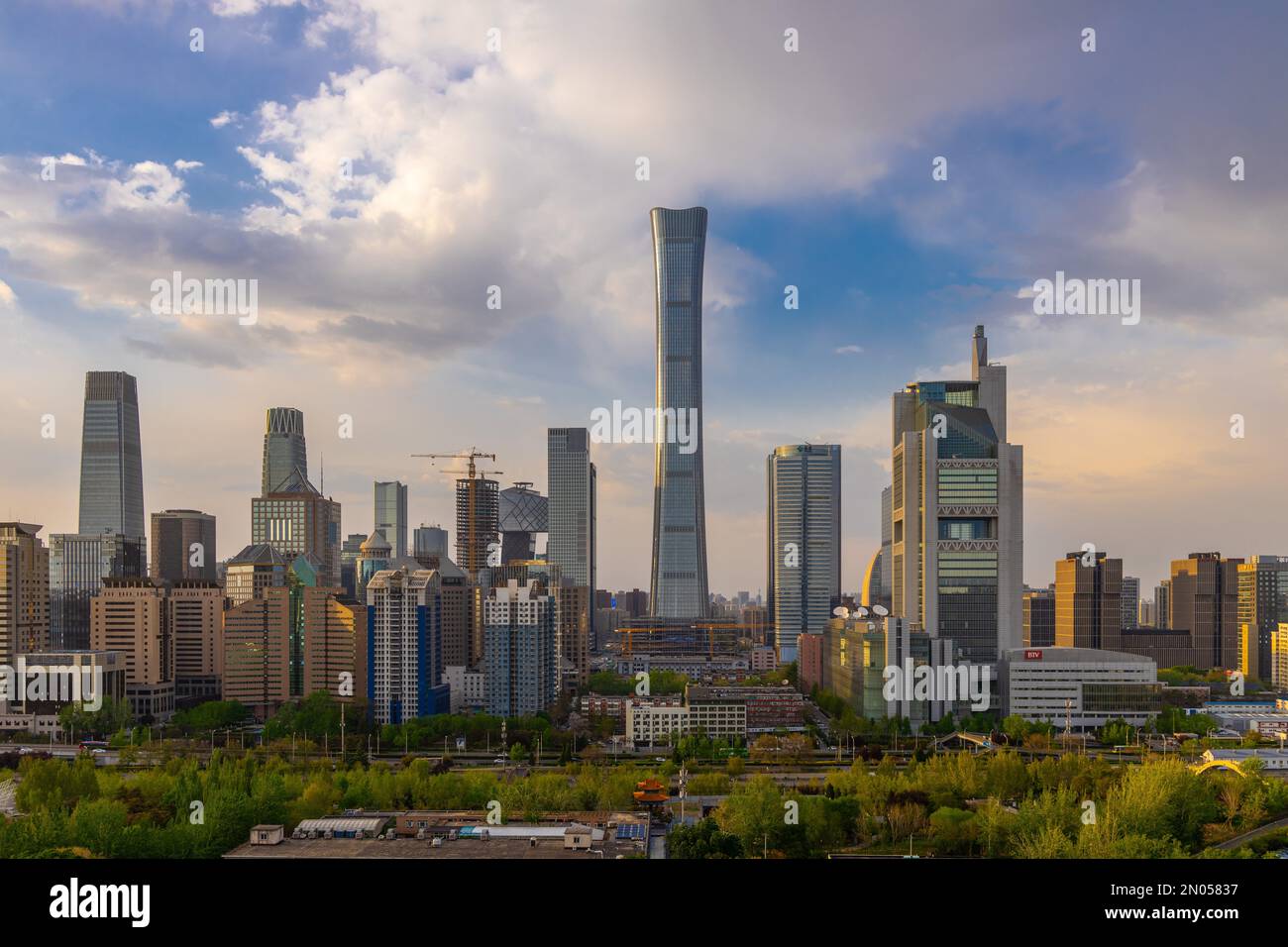 Beijing international trade city CBD central business district Stock ...