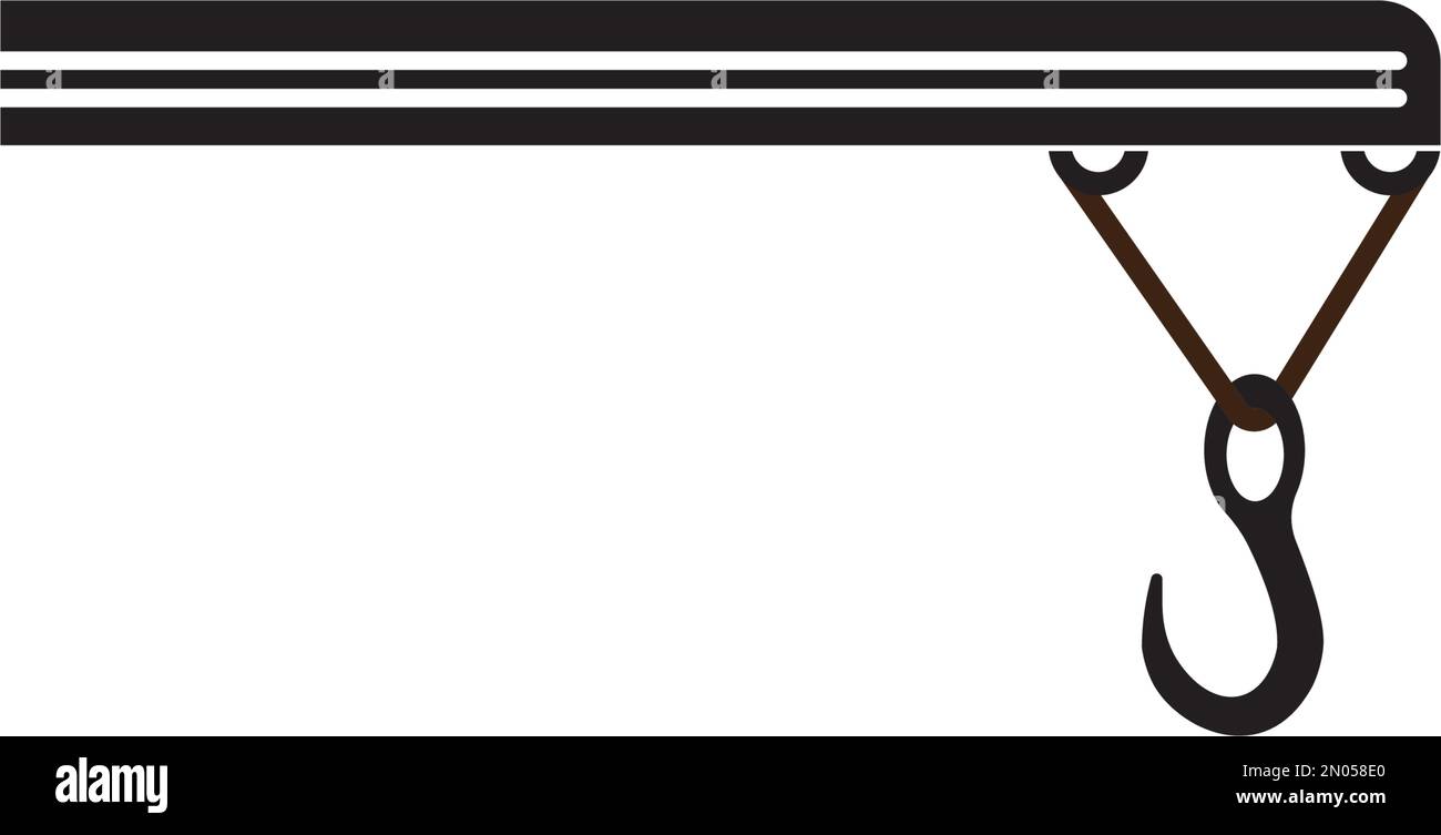 Crane hook logo vector design illustration background Stock Vector ...