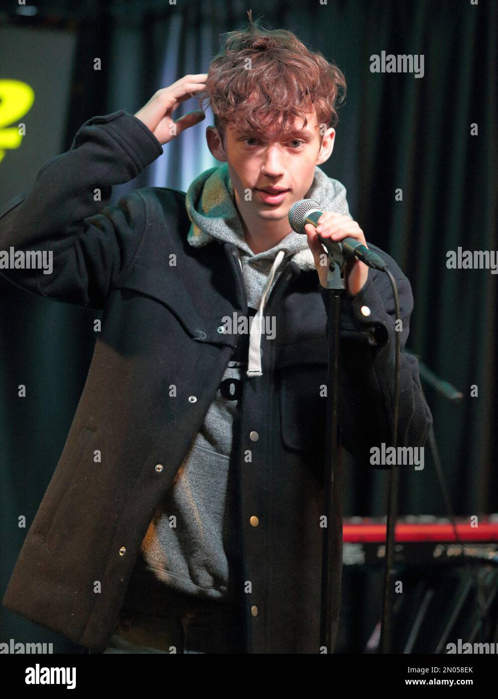 Singer-songwriter Troye Sivan visits the Q102 Performance Theater on ...