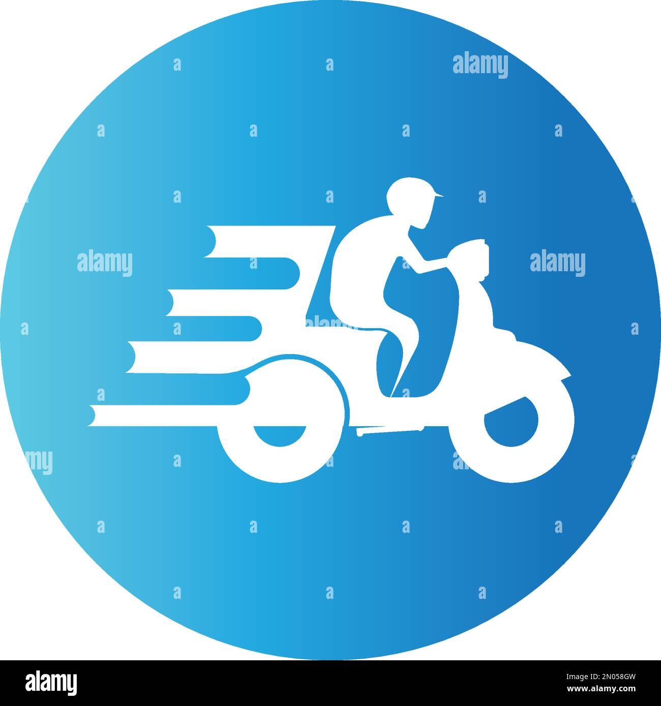 scooter fast logo vector design illustration template Stock Vector ...