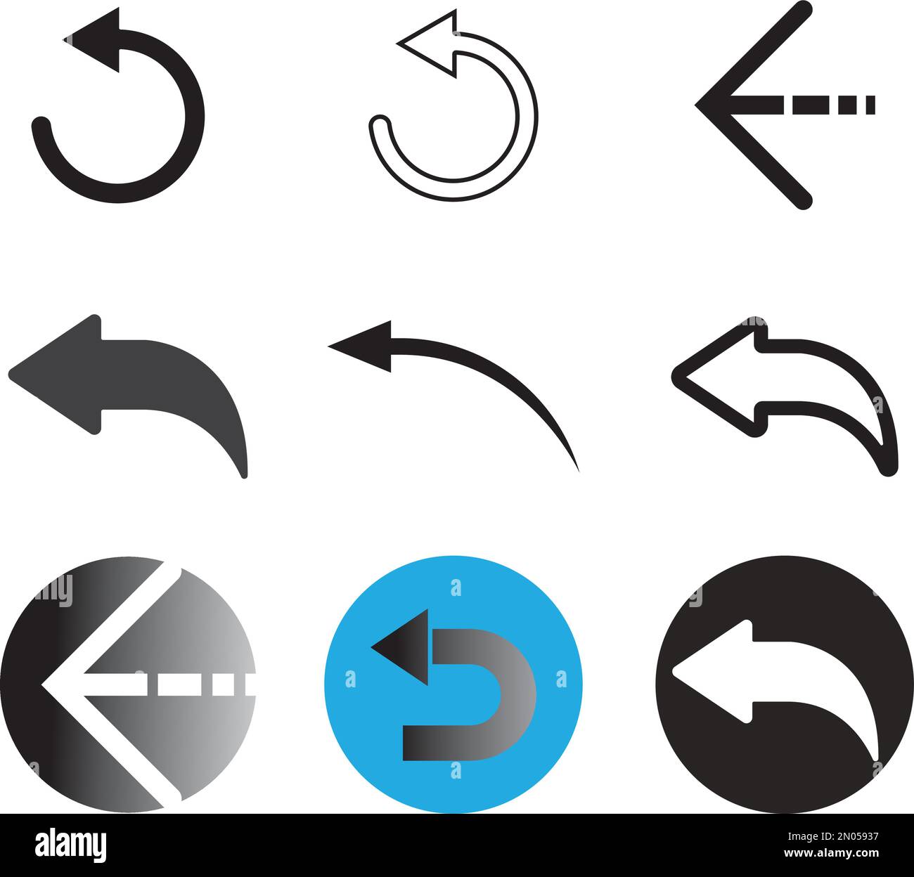 Undo Icon Back Or Return Illustration As A Simple Vector Sign And Trendy