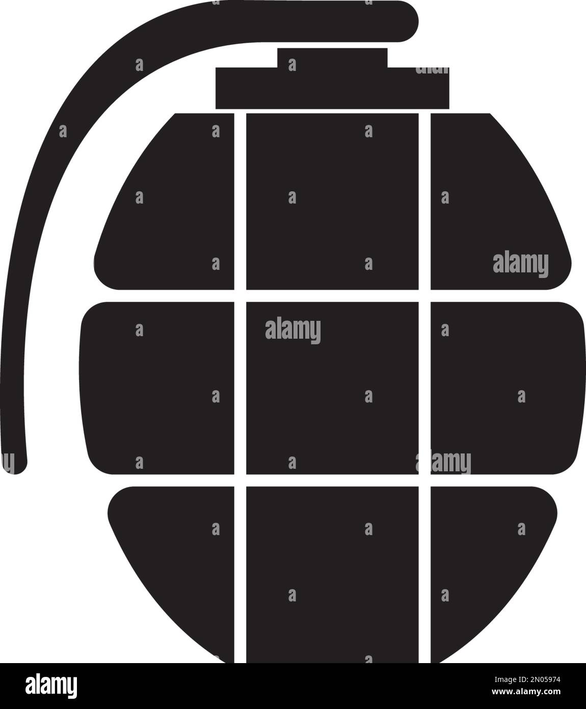 Grenade vector vectors Black and White Stock Photos & Images - Alamy