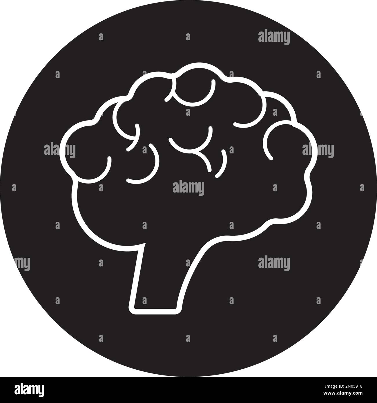 Brain Logo vector design illustration,icon Template background Stock ...