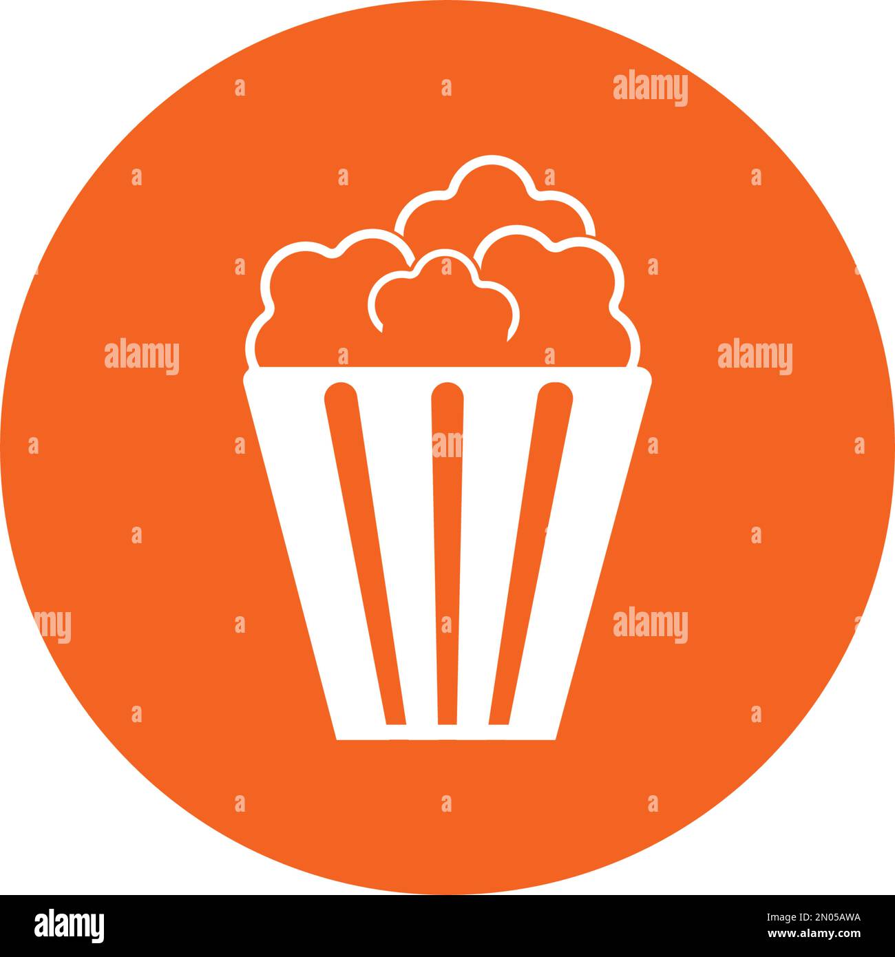 Popcorn icon vector isolated,logo design illustration Stock Vector ...
