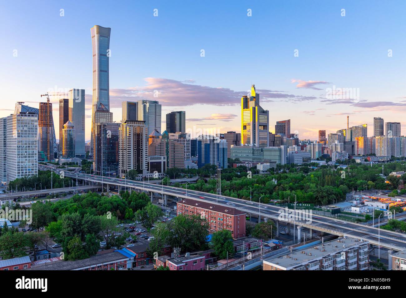 Beijing international trade city CBD central business district Stock ...