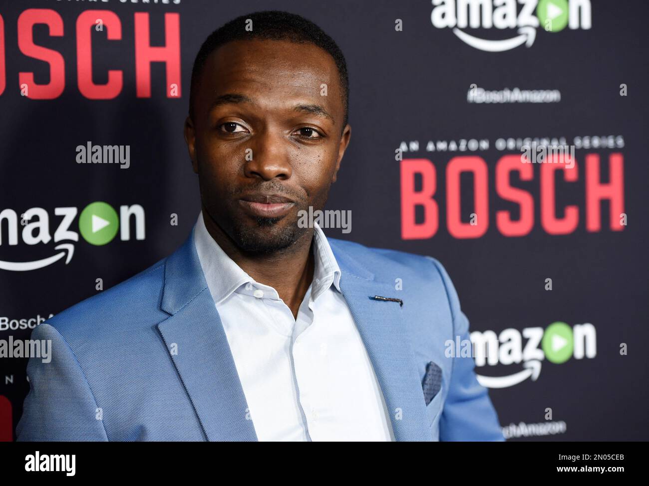 Jamie Hector, a cast member in "Bosch," poses at the season two ...