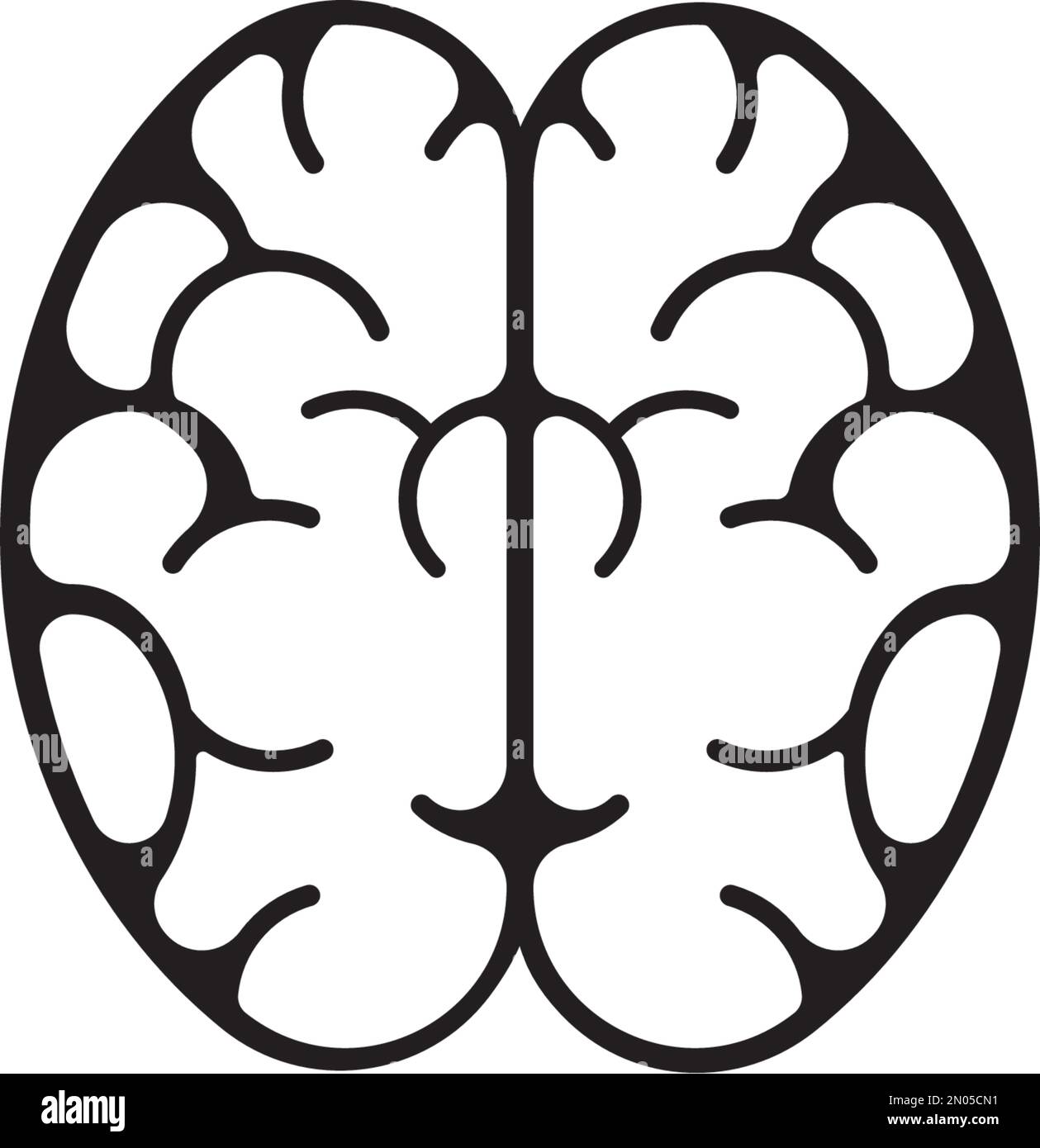 Brain Logo vector design illustration,icon Template background Stock ...