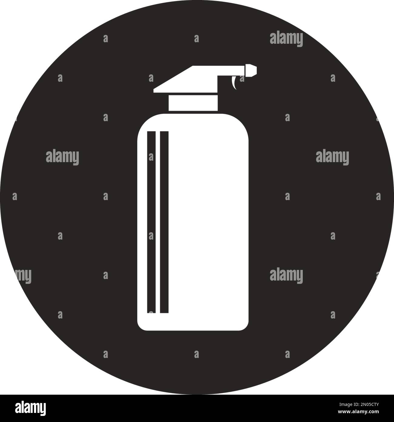 Spray Bottle icon. Simple illustration of bleach spray vector icon for ...