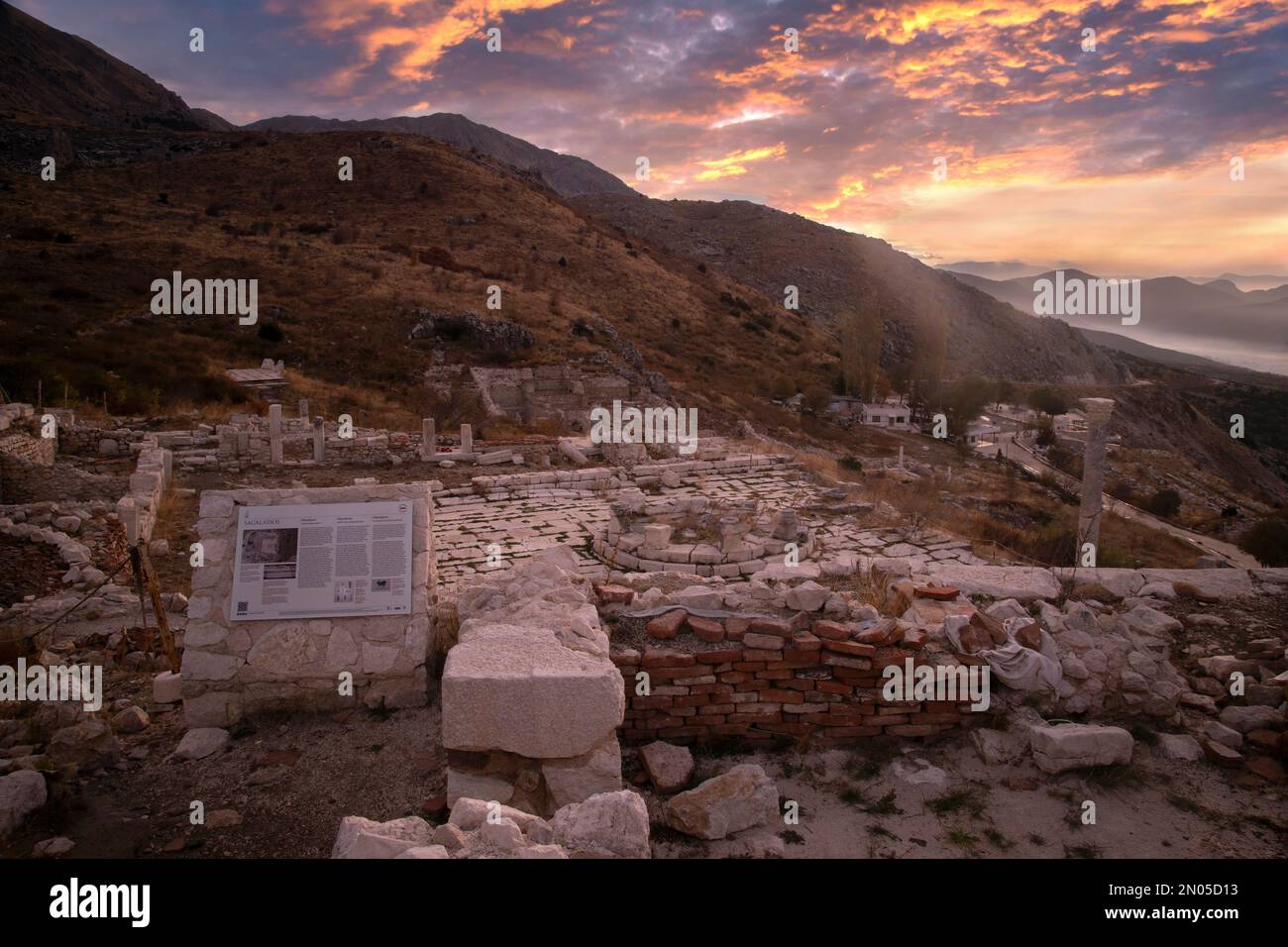 The ancient site of Sagalassos, nestled in the Taurus Mountains, is ...