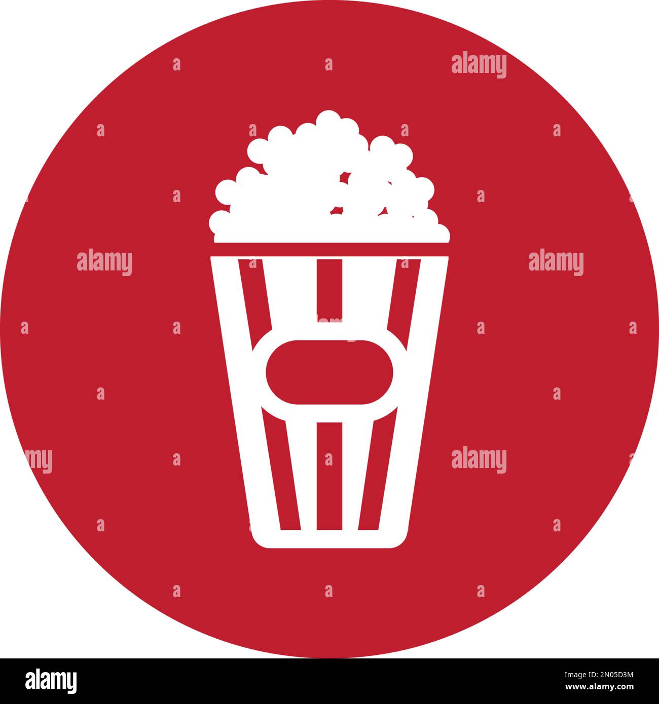 Popcorn icon vector isolated,logo design illustration Stock Vector ...