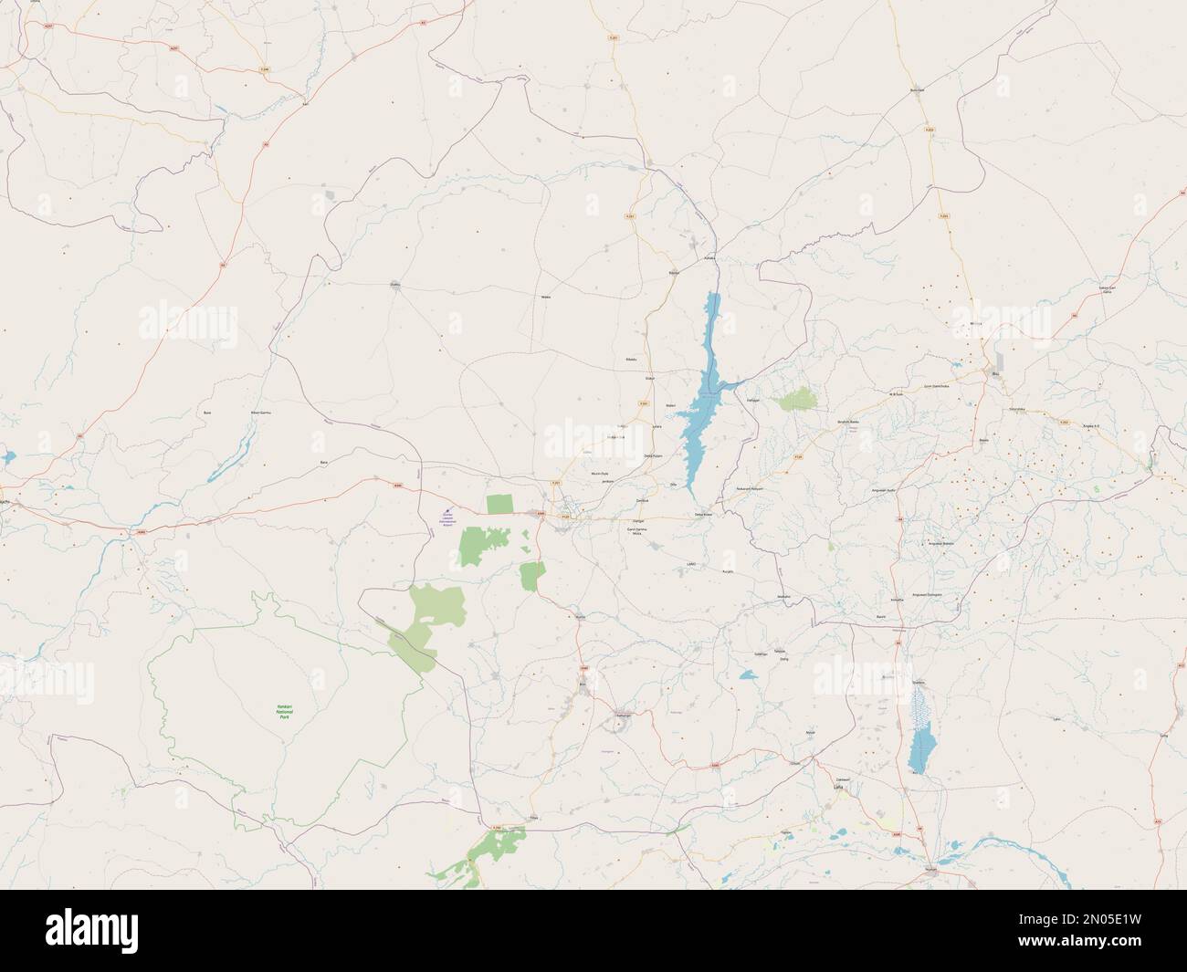 Gombe, state of Nigeria. Open Street Map Stock Photo - Alamy