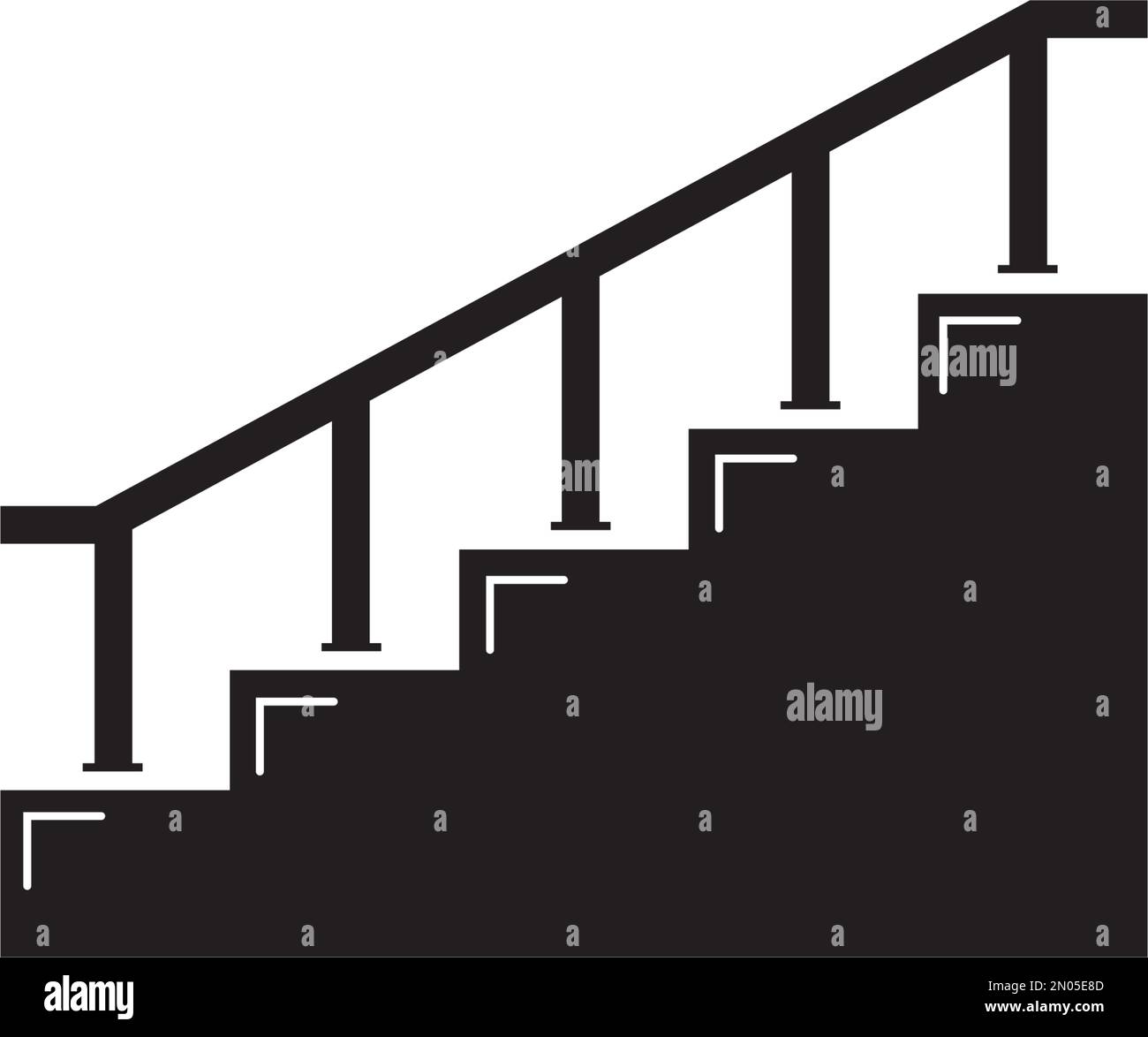 Down escalator vector Stock Vector Images - Alamy