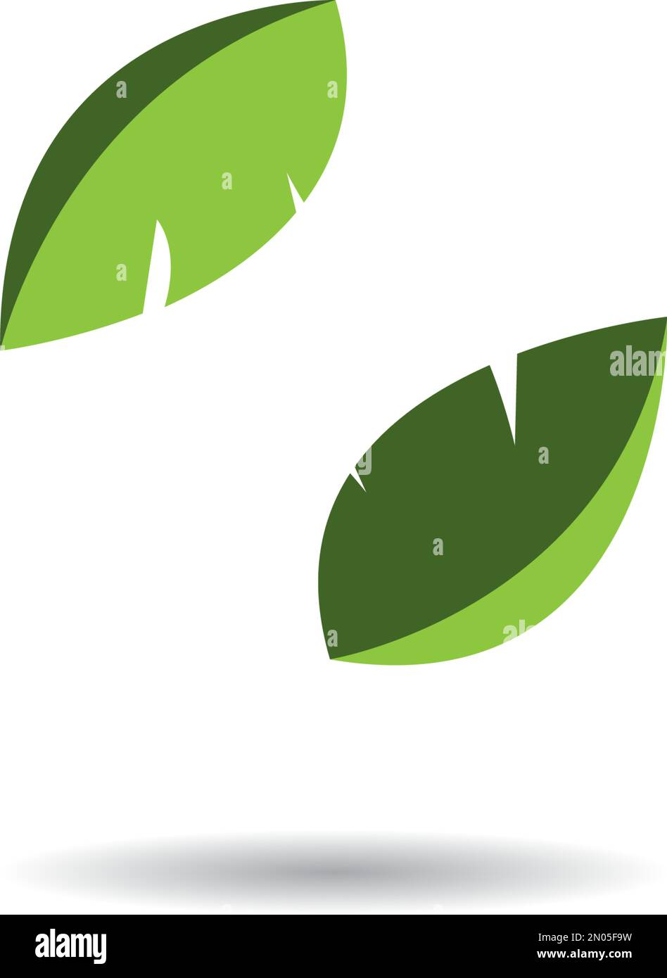leaf icon vector design illustration template and background Stock ...