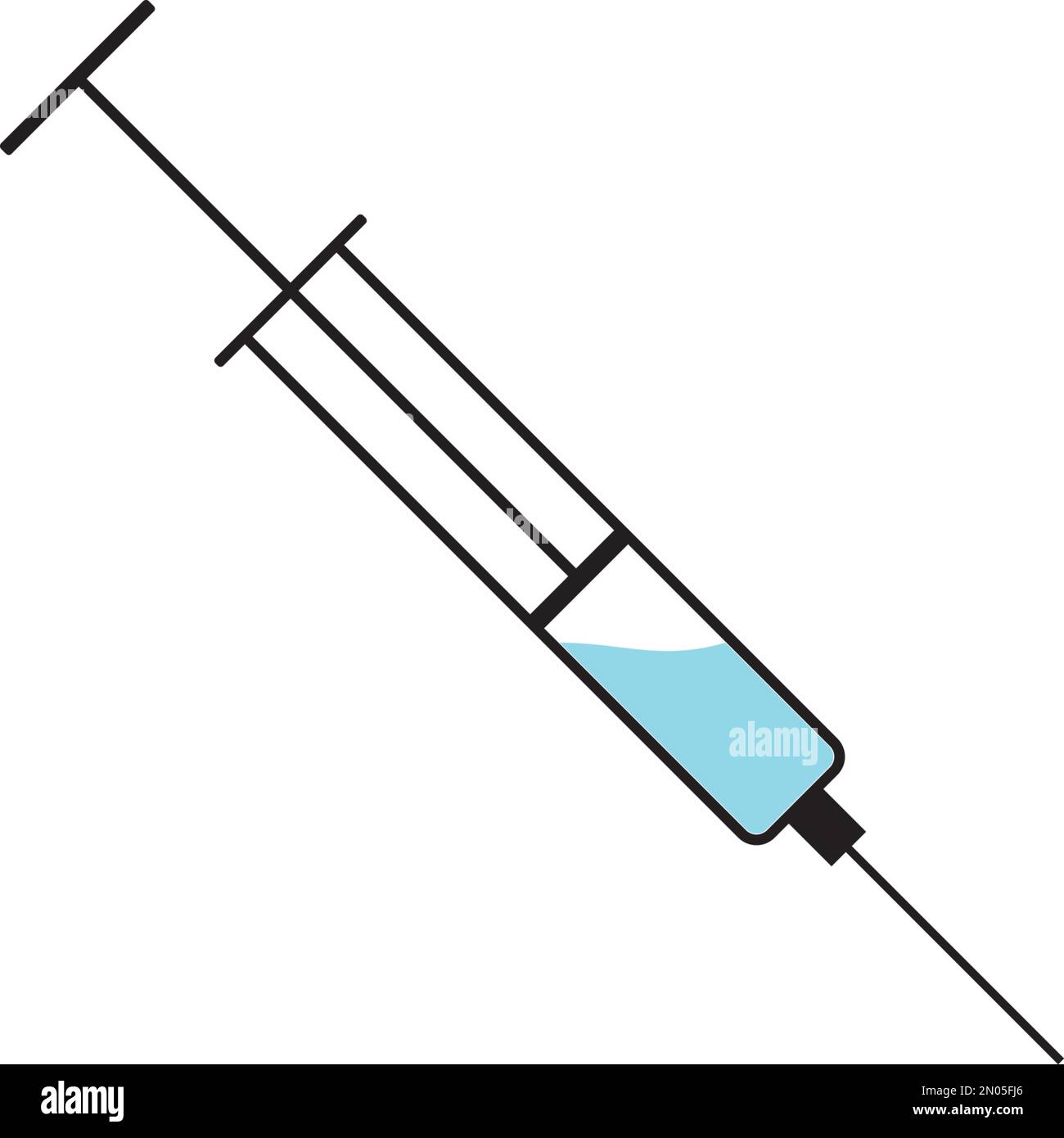 Syringe icon vector illustration, logo design template Stock Vector ...