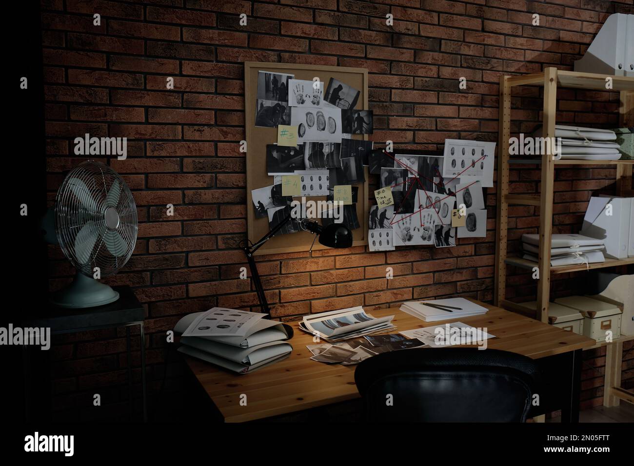 Detective wall hi-res stock photography and images - Alamy