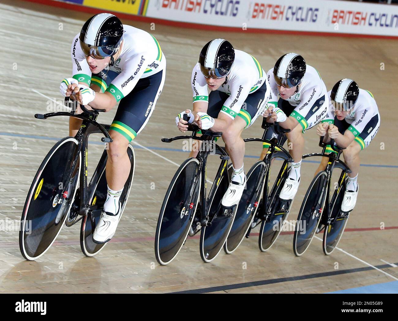 Australia’s gold medalists Sam Welsford, Michael Hepburn, Callum ...