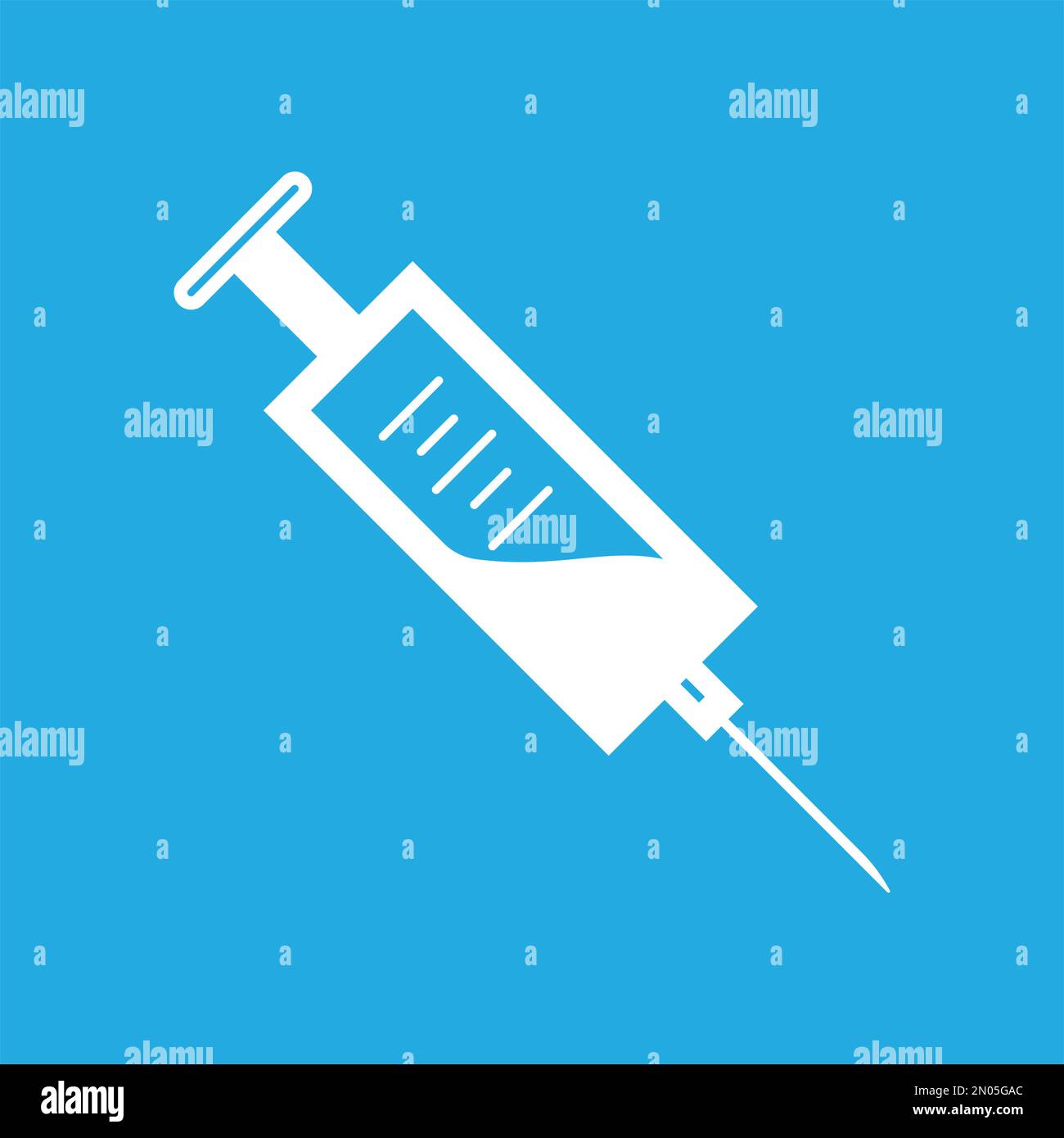 Syringe icon vector illustration, logo design template Stock Vector ...