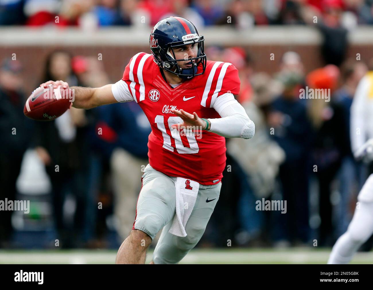 FILE - In this Nov. 21, 2015, file photo, Mississippi quarterback Chad ...