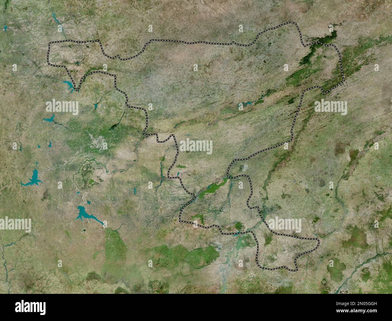 Jigawa, state of Nigeria. High resolution satellite map Stock Photo - Alamy