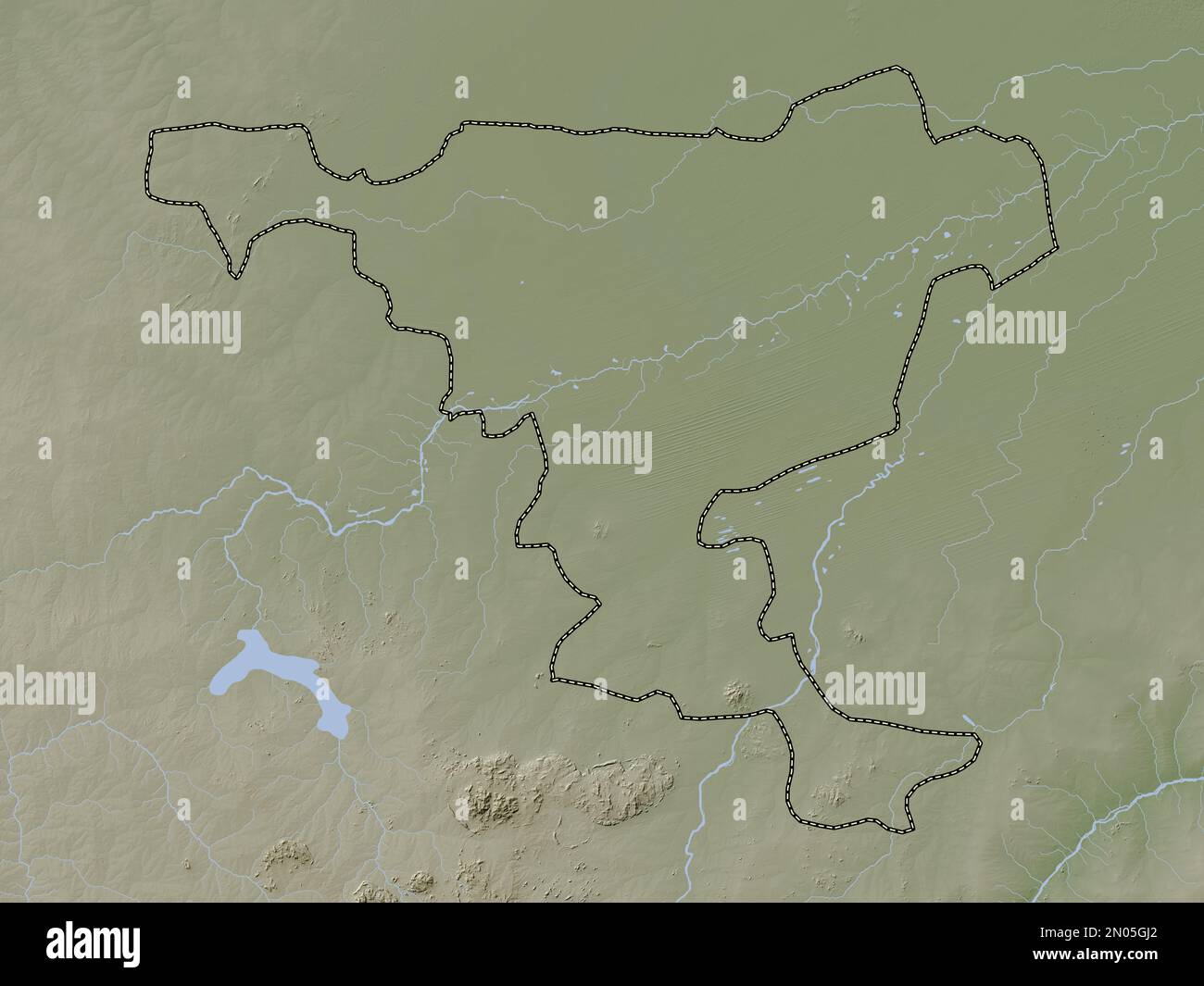 Jigawa, state of Nigeria. Elevation map colored in wiki style with ...