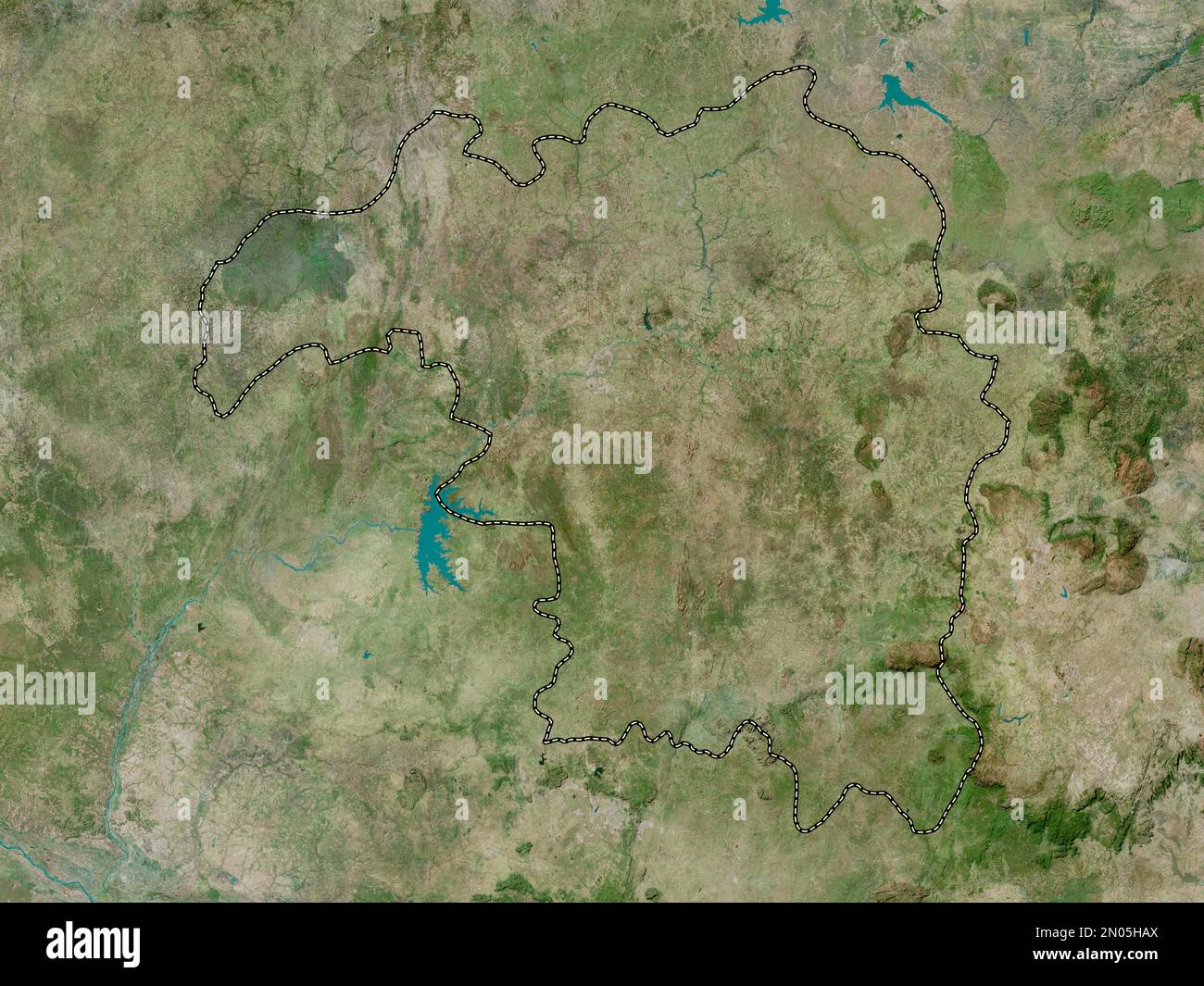Kaduna, state of Nigeria. High resolution satellite map Stock Photo - Alamy
