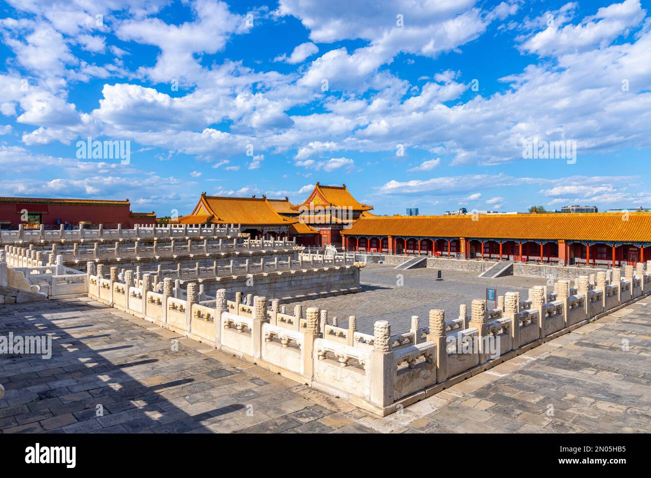The Forbidden City in Beijing white marble stylobate Stock Photo - Alamy