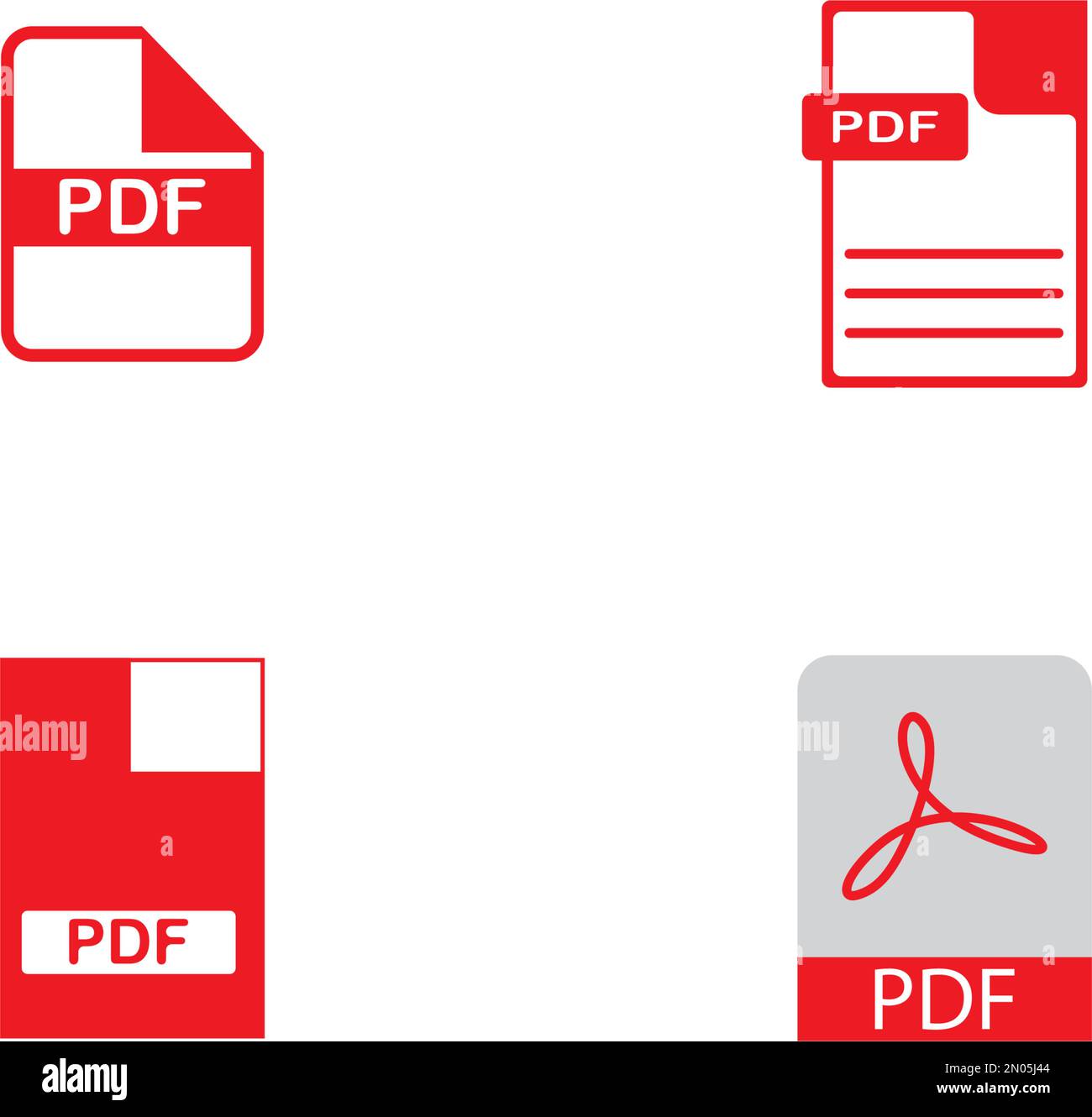 PDF icon vector illustration template Stock Vector Image & Art - Alamy