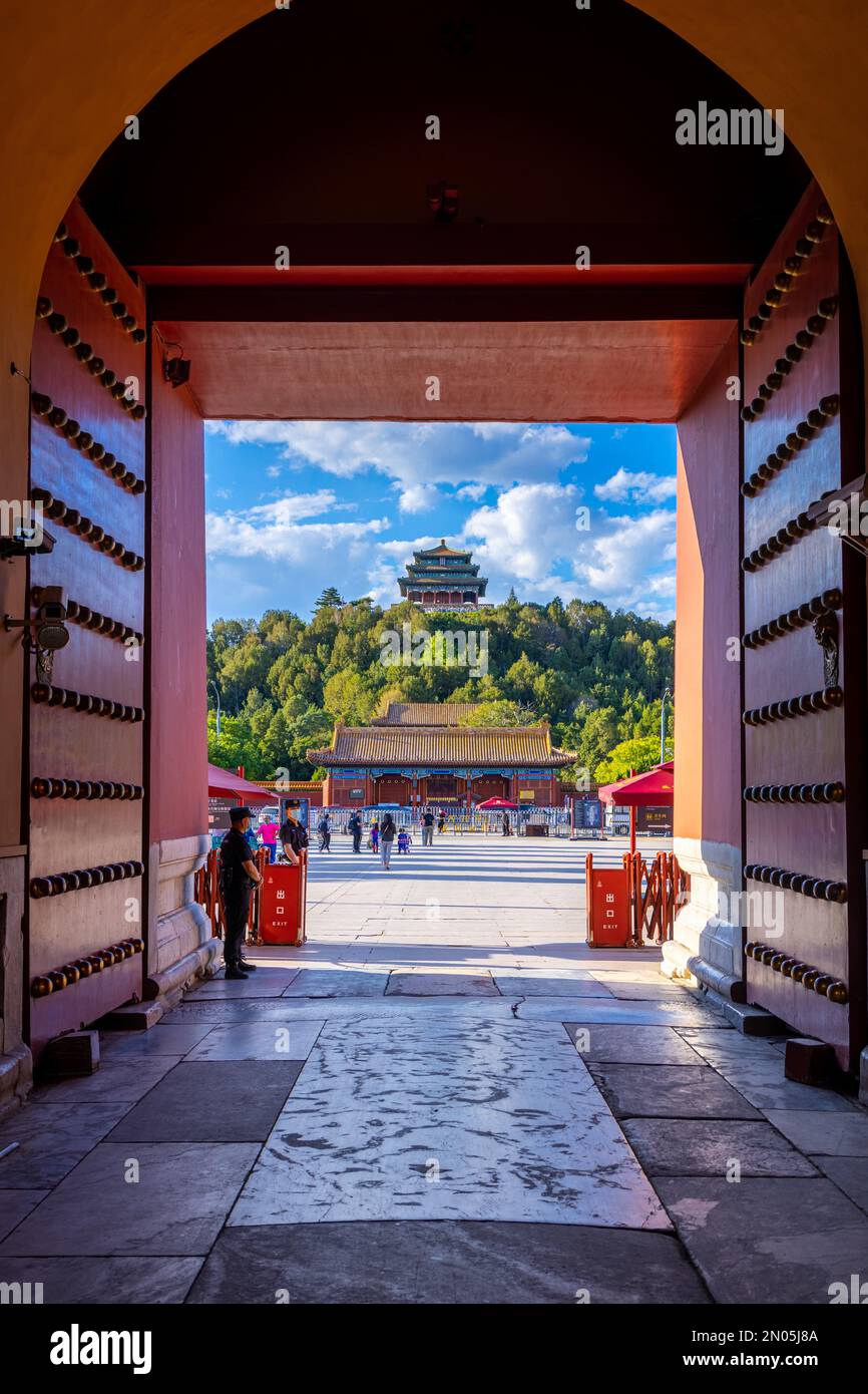 Beijing's Forbidden City creature door openings Stock Photo - Alamy