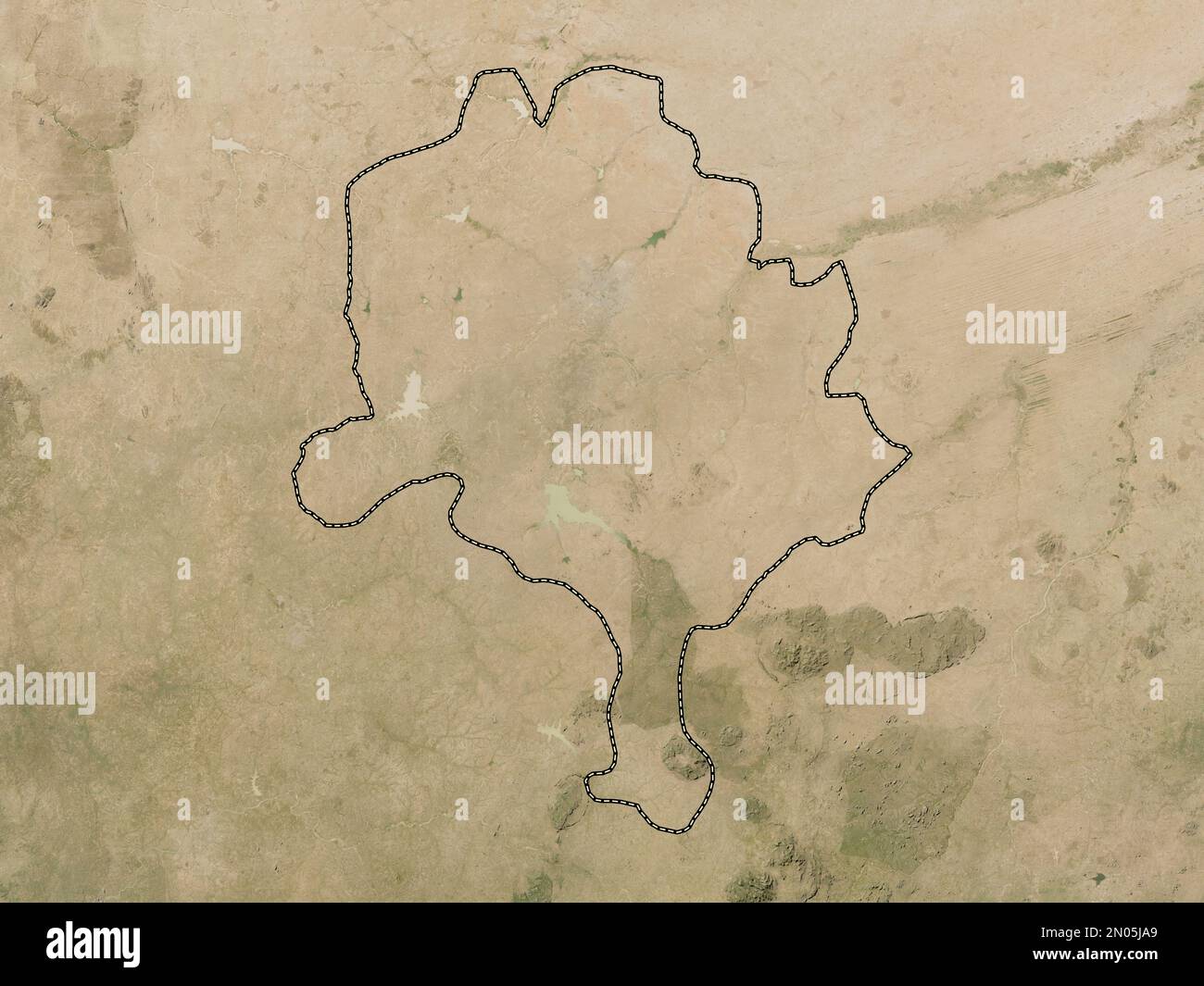 Kano, state of Nigeria. Low resolution satellite map Stock Photo - Alamy