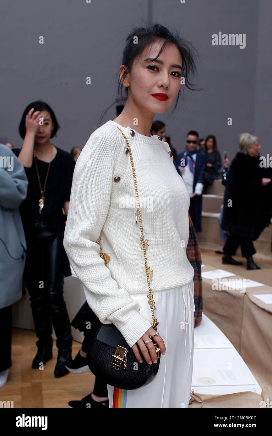 Chinese actress Gao Yuanyuan poses before the presentation of Chloe's ...