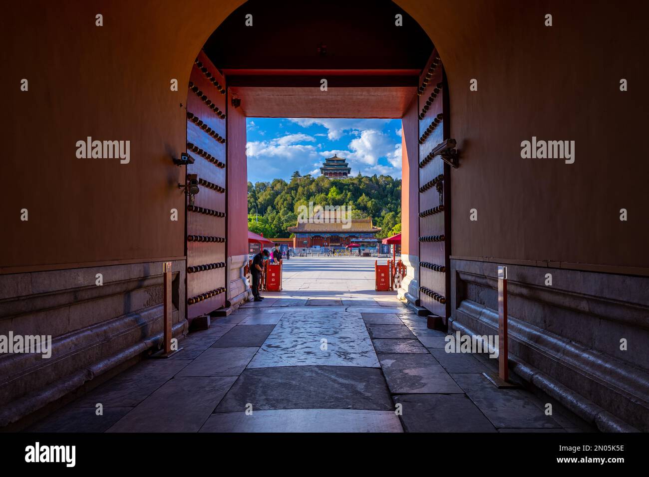 Beijing's Forbidden City creature door openings Stock Photo - Alamy