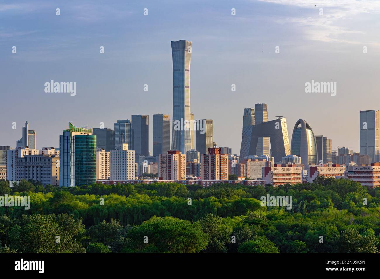 Beijing international trade city CBD central business district Stock ...