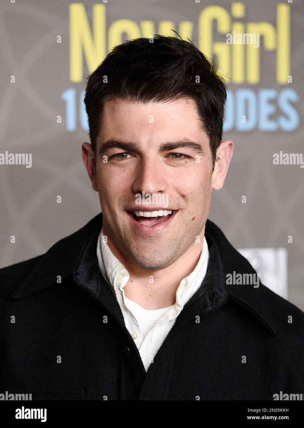 Max Greenfield, a cast member in "The New Girl," poses at a party ...