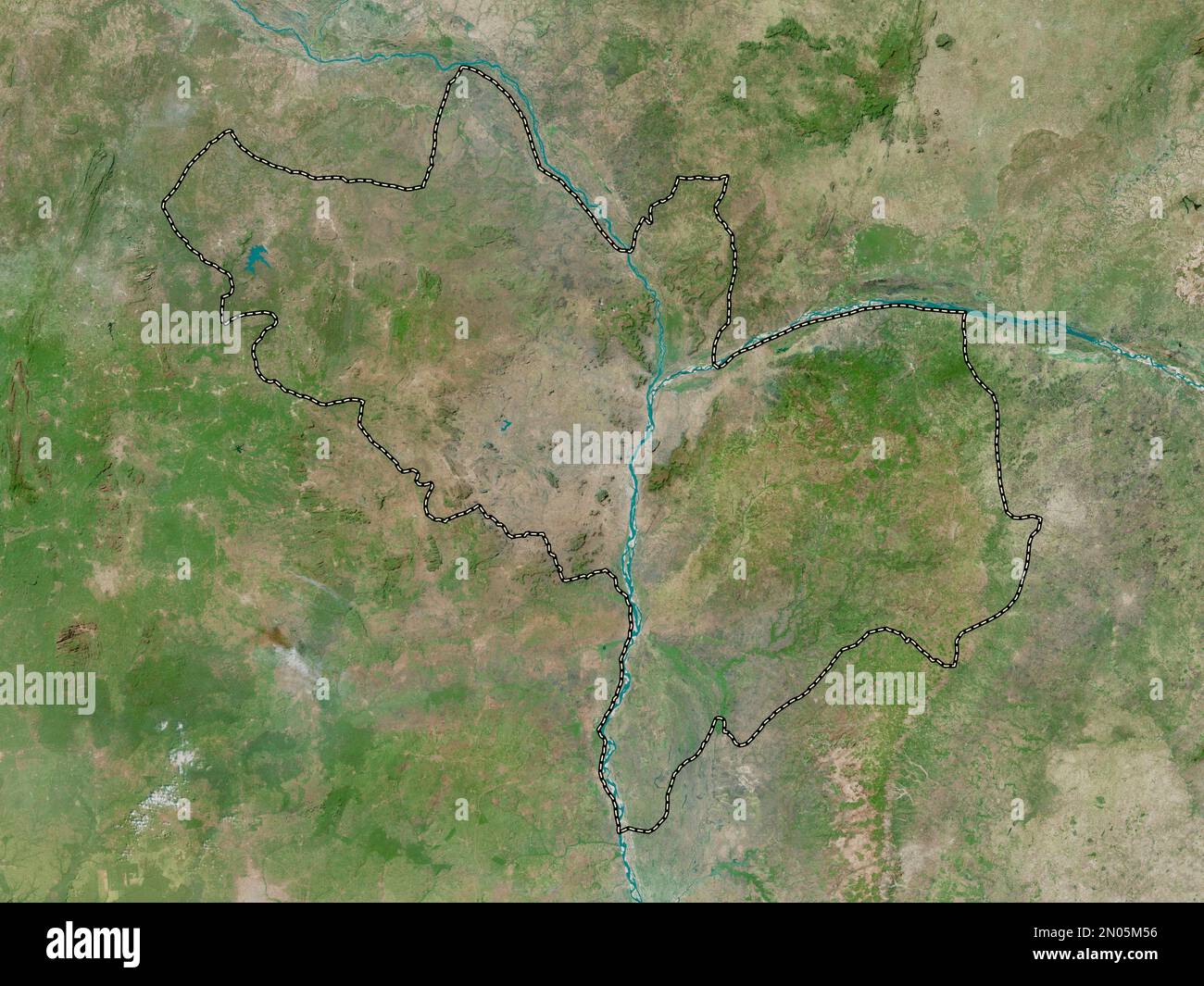 Kogi, state of Nigeria. High resolution satellite map Stock Photo - Alamy