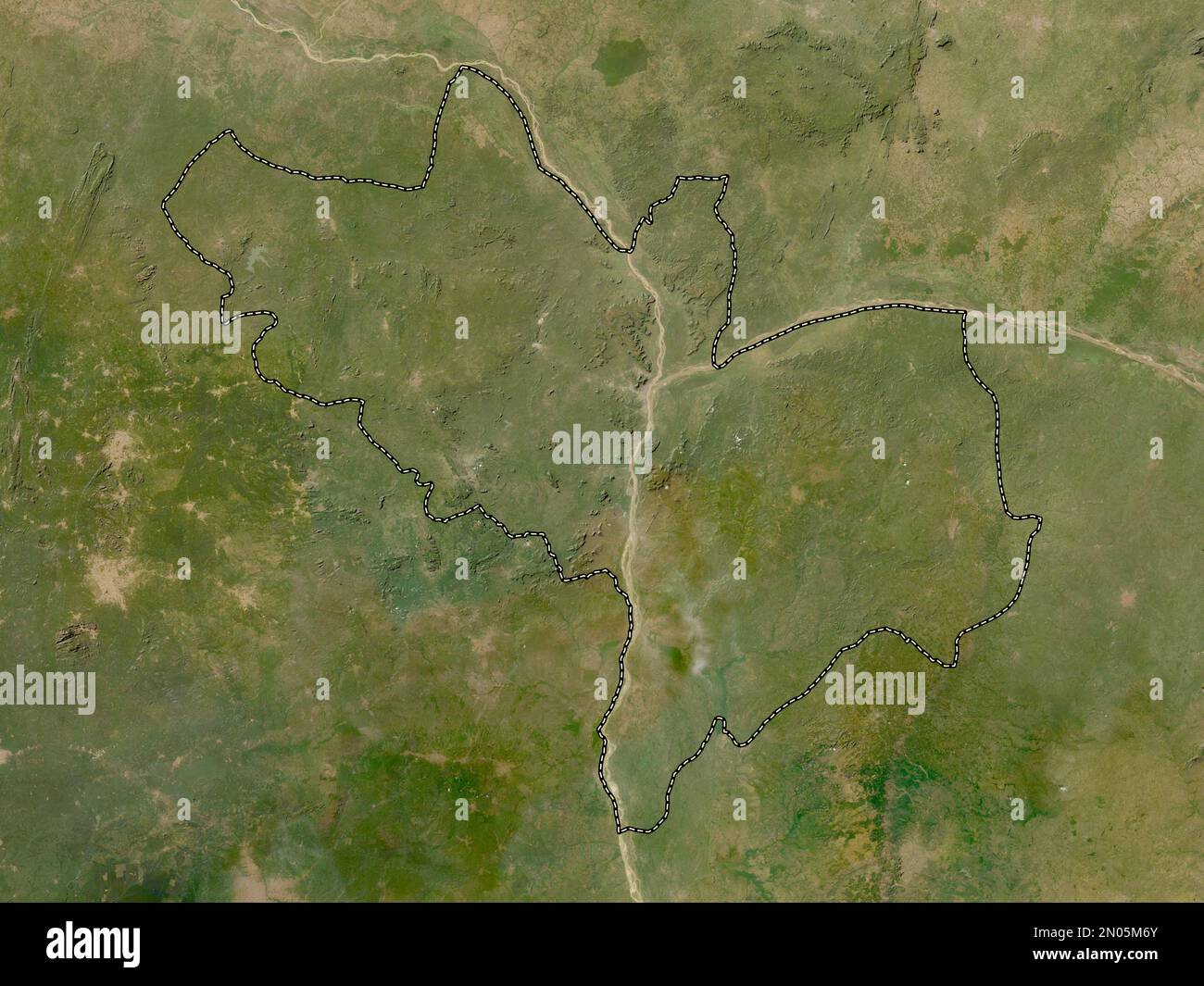 Kogi, state of Nigeria. Low resolution satellite map Stock Photo - Alamy