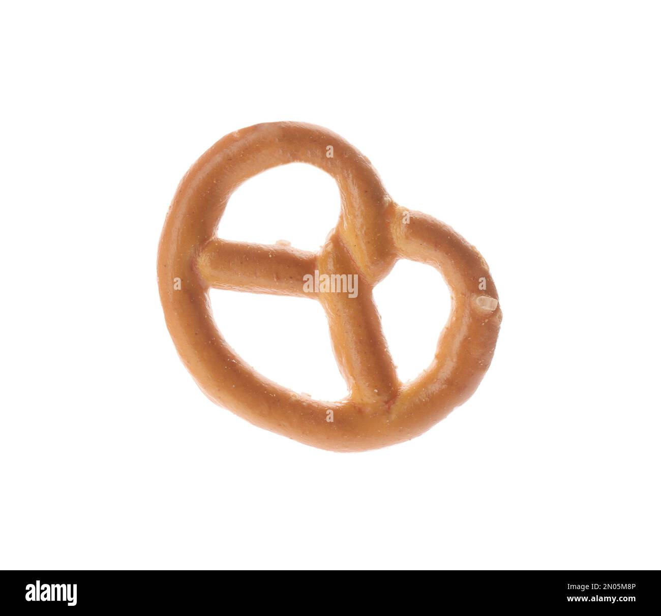 Delicious crispy pretzel cracker isolated on white Stock Photo - Alamy