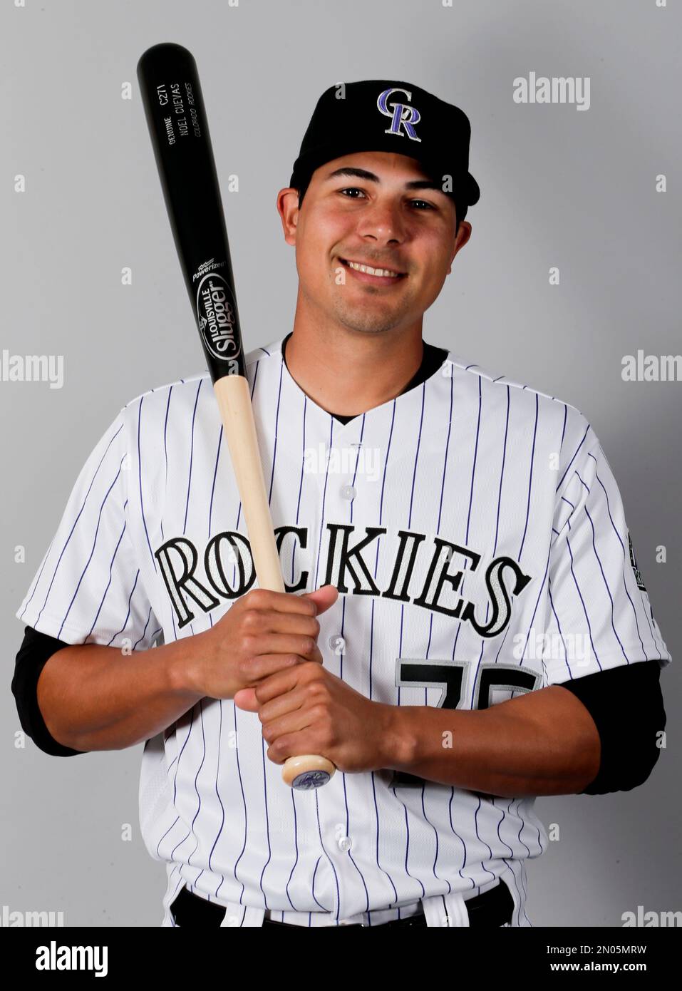This is a 2016 photo of Noel Cuevas of the Colorado Rockies baseball ...