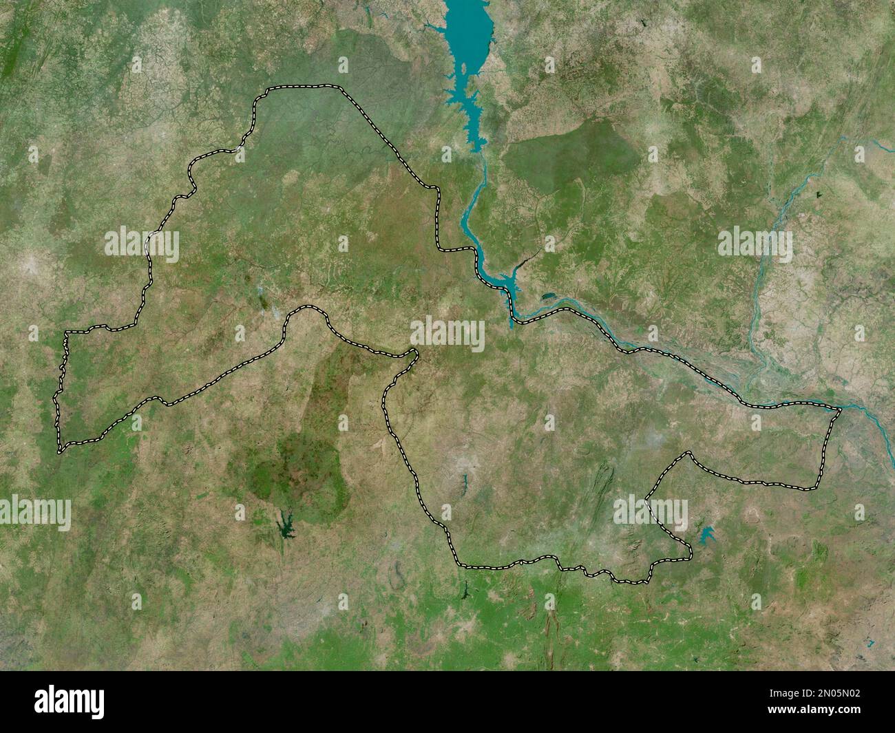 Kwara, state of Nigeria. High resolution satellite map Stock Photo - Alamy