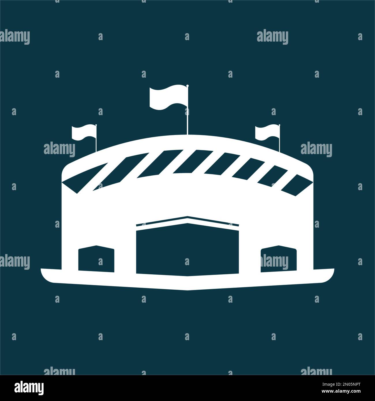 Stadium icon vector, design illustration symbol and background Stock ...