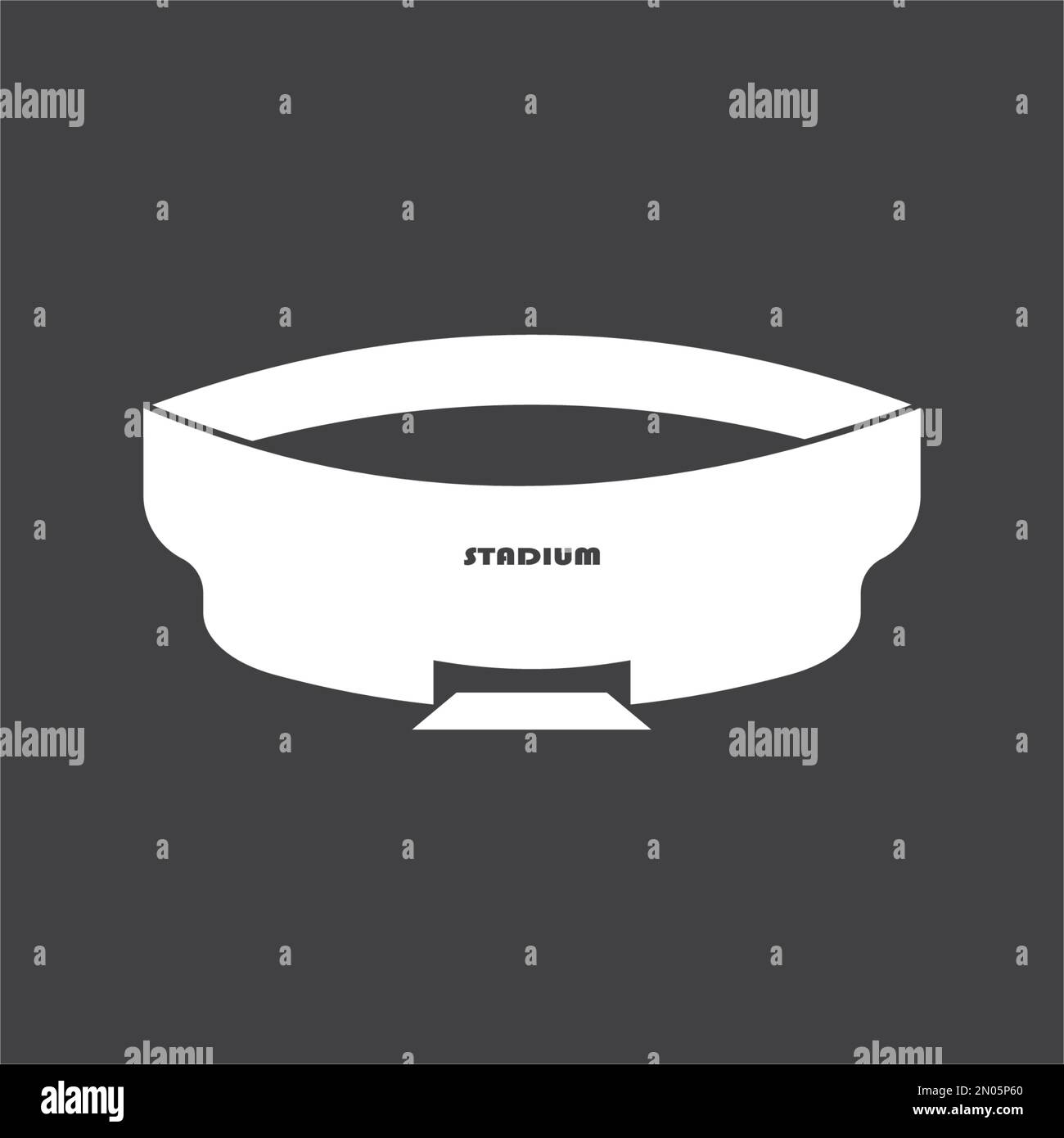Stadium icon vector, design illustration symbol and background Stock ...